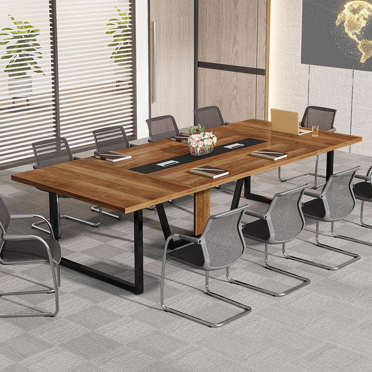 Millwood Pines Anoush 94.5'' Rectangle Conference Table & Reviews | Wayfair